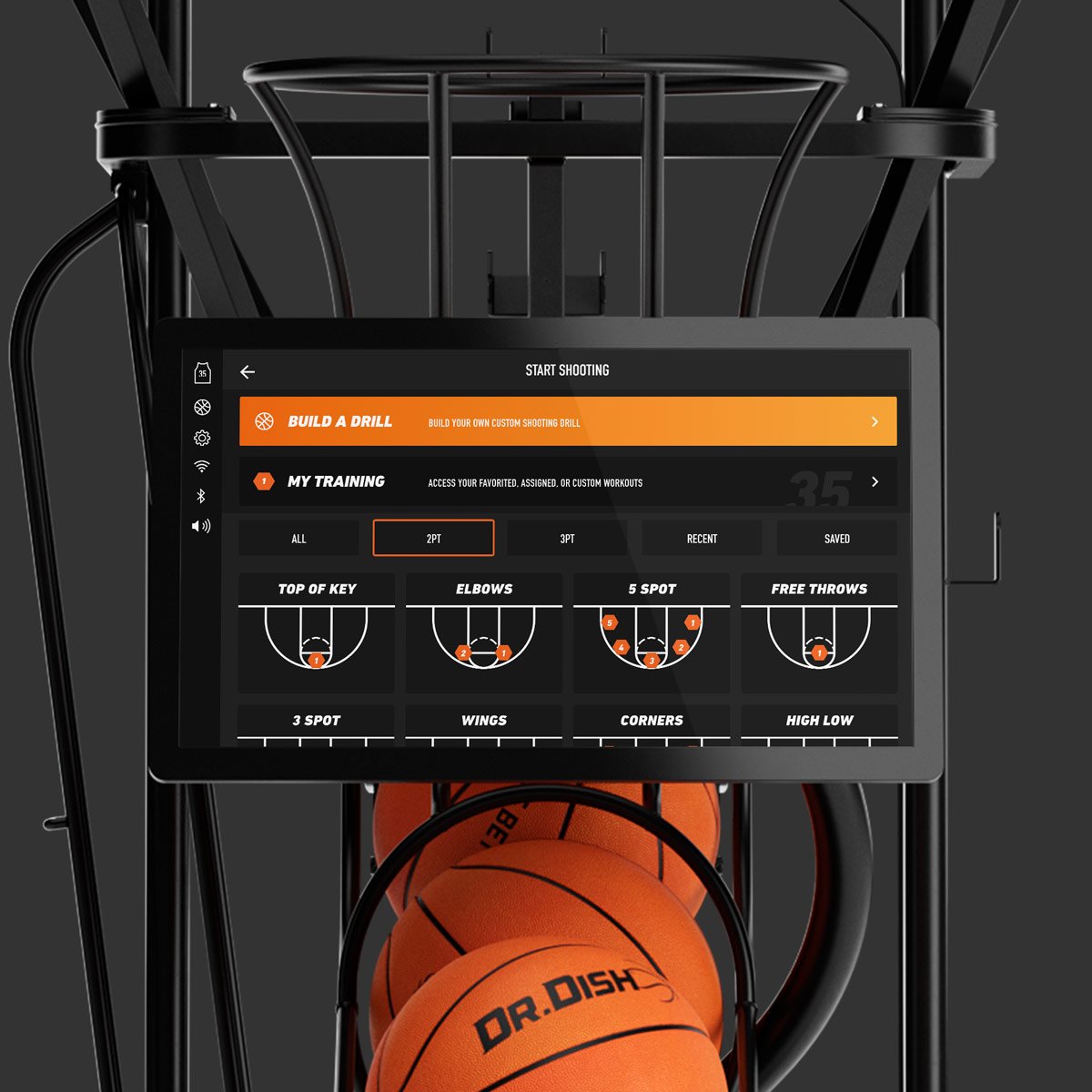 Dr. Dish CT+ Basketball Shooting Machine | Dr. Dish Basketball