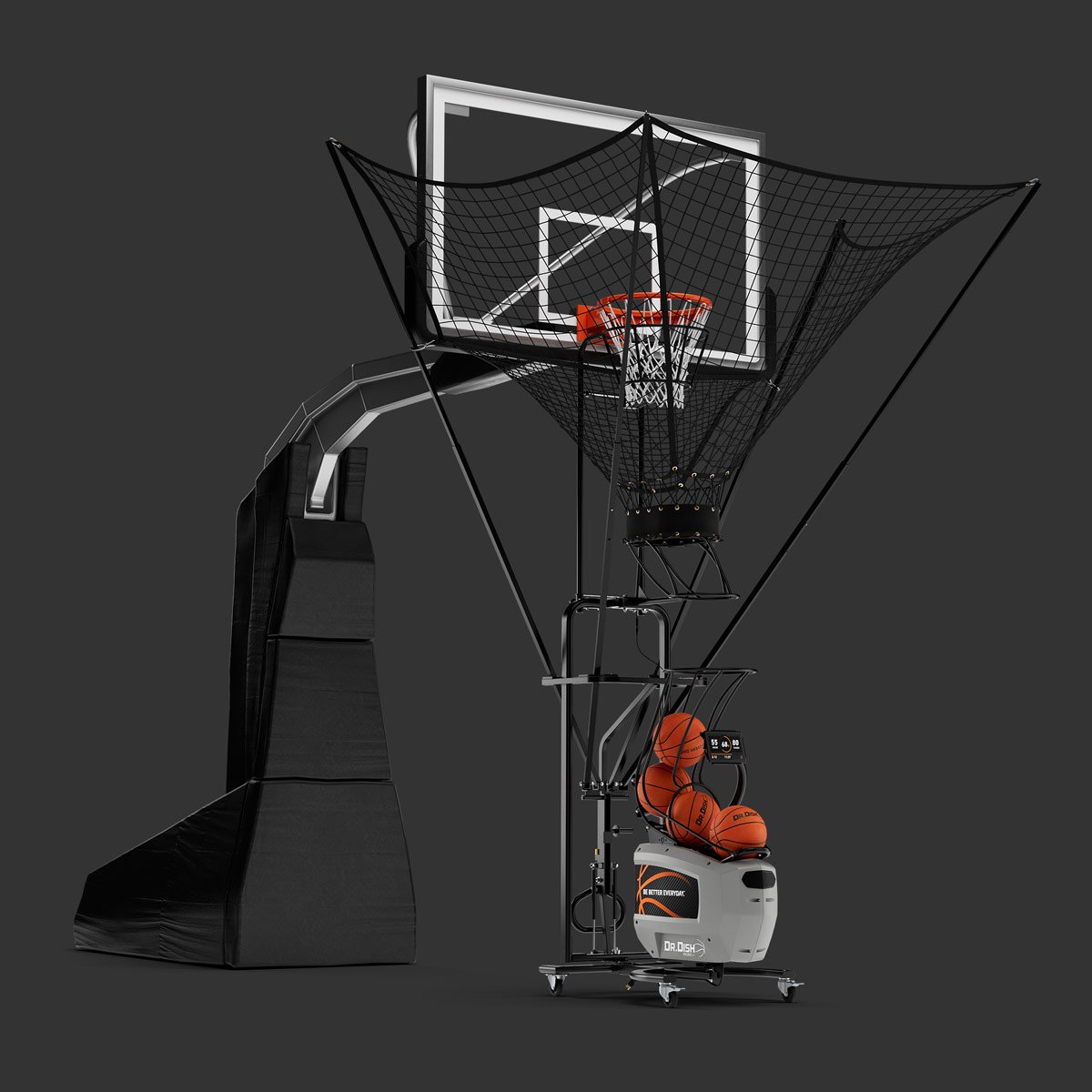 Dr. Dish Rebel+ Basketball Shooting Machine | Dr. Dish Basketball
