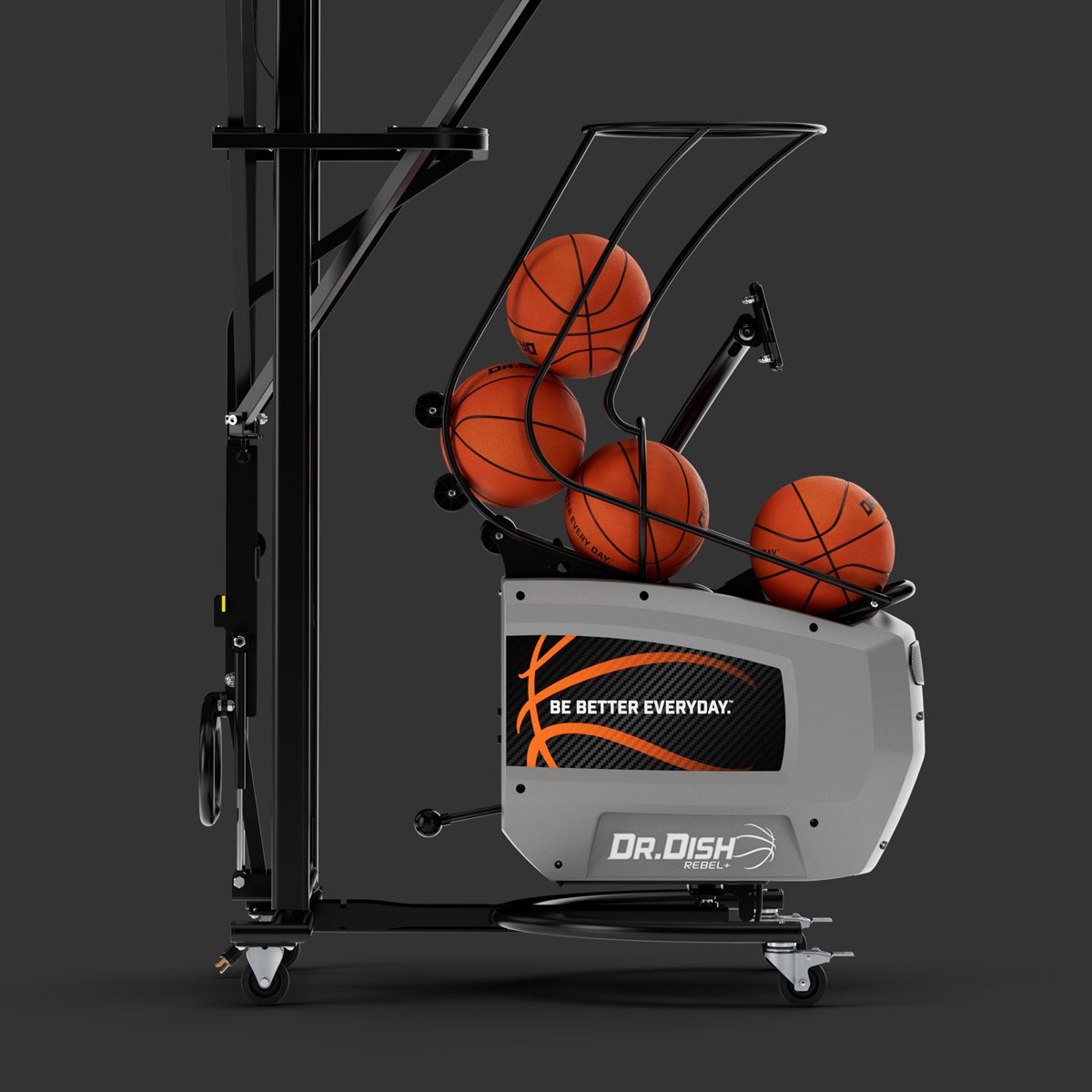 Dr. Dish Rebel+ Basketball Shooting Machine | Dr. Dish Basketball