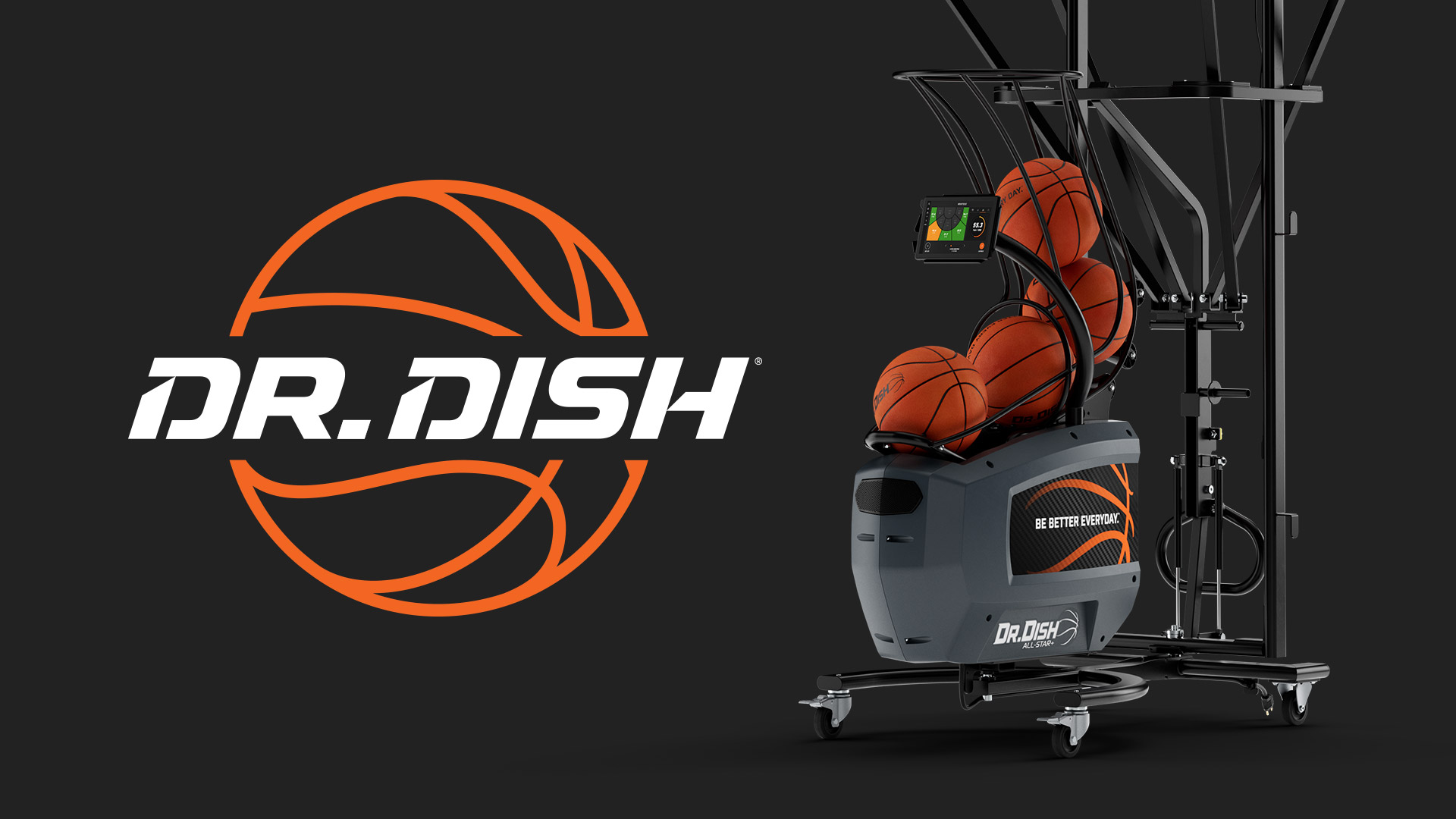 Dr. Dish All-Star+ Basketball Shooting Machine | Dr. Dish Basketball